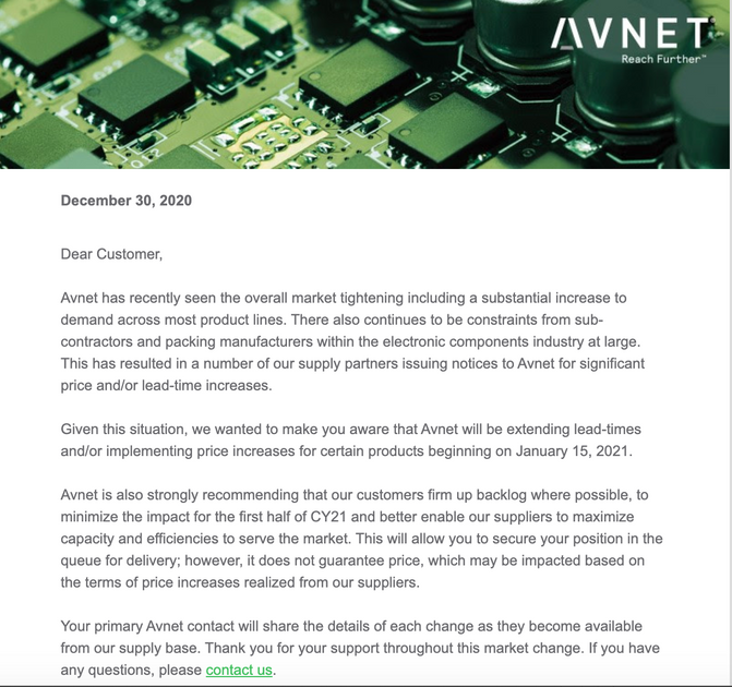 Electronic Component Shortages Looming – Blue Clover Devices